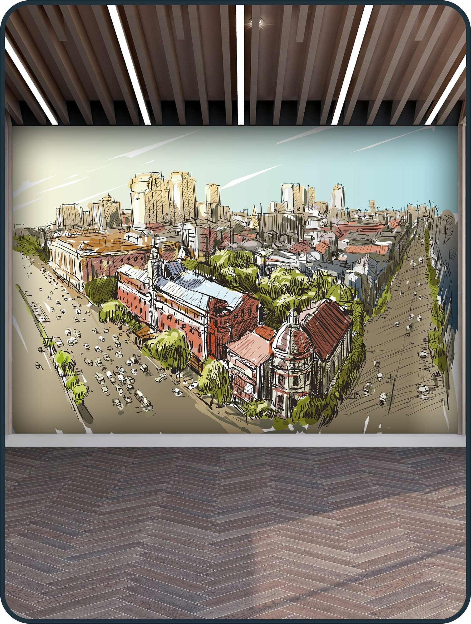 Фотообои на стену Улица Мьянмы 400х270 на флизелиновой основе