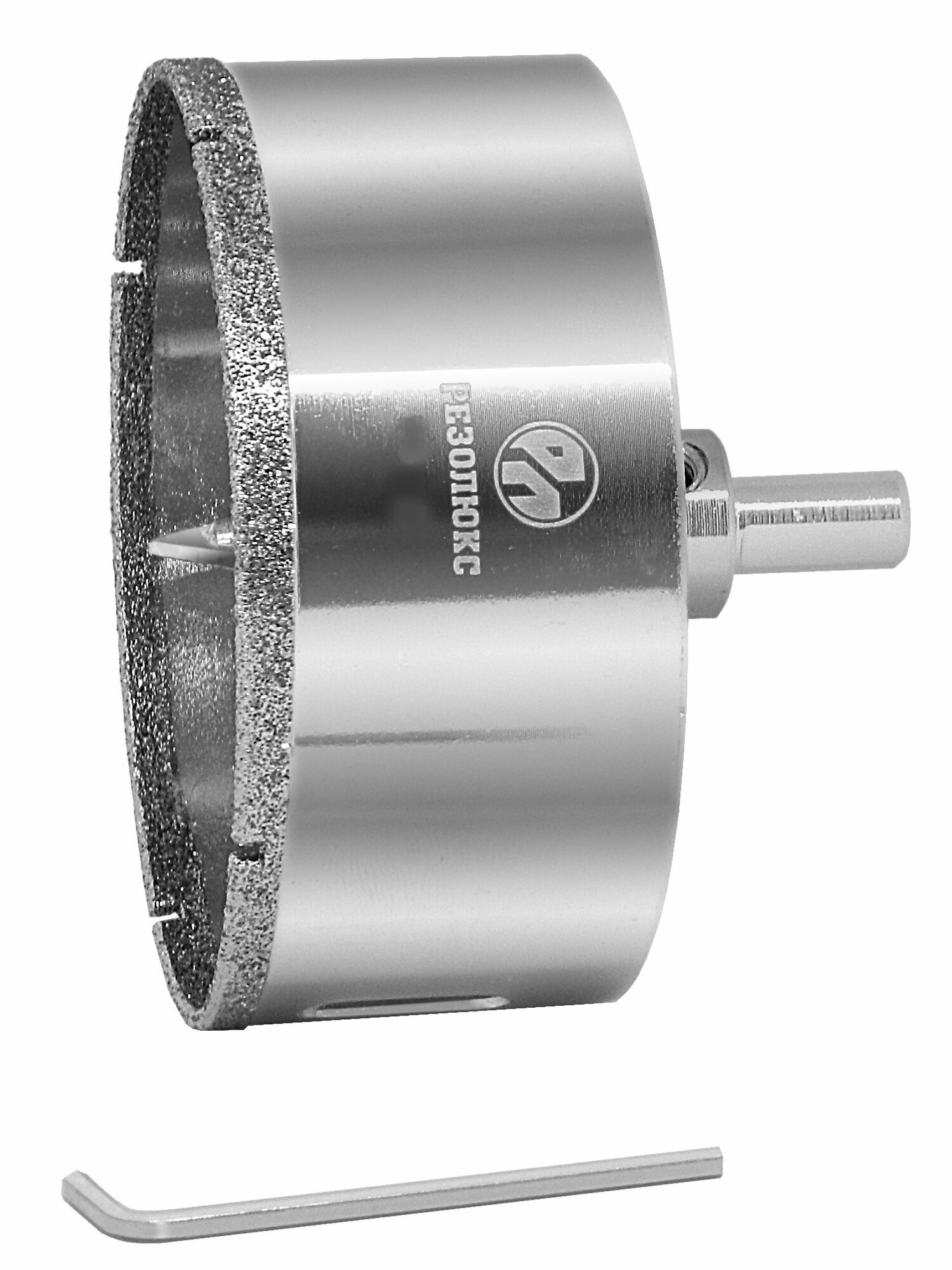 Коронка алмазная по стеклу и керамике 110 мм с направляющим сверлом резолюкс