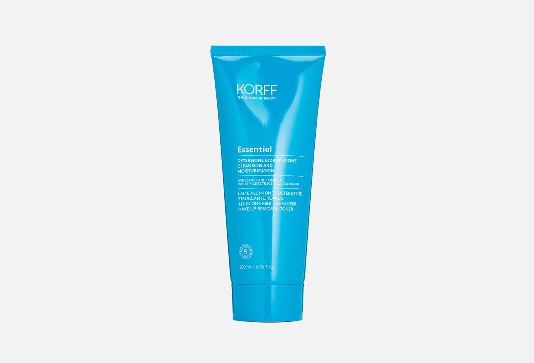 Молочко для лица KORFF Essential ALL IN ONE, мультифункциональное, очищение и увлажнение, 200мл