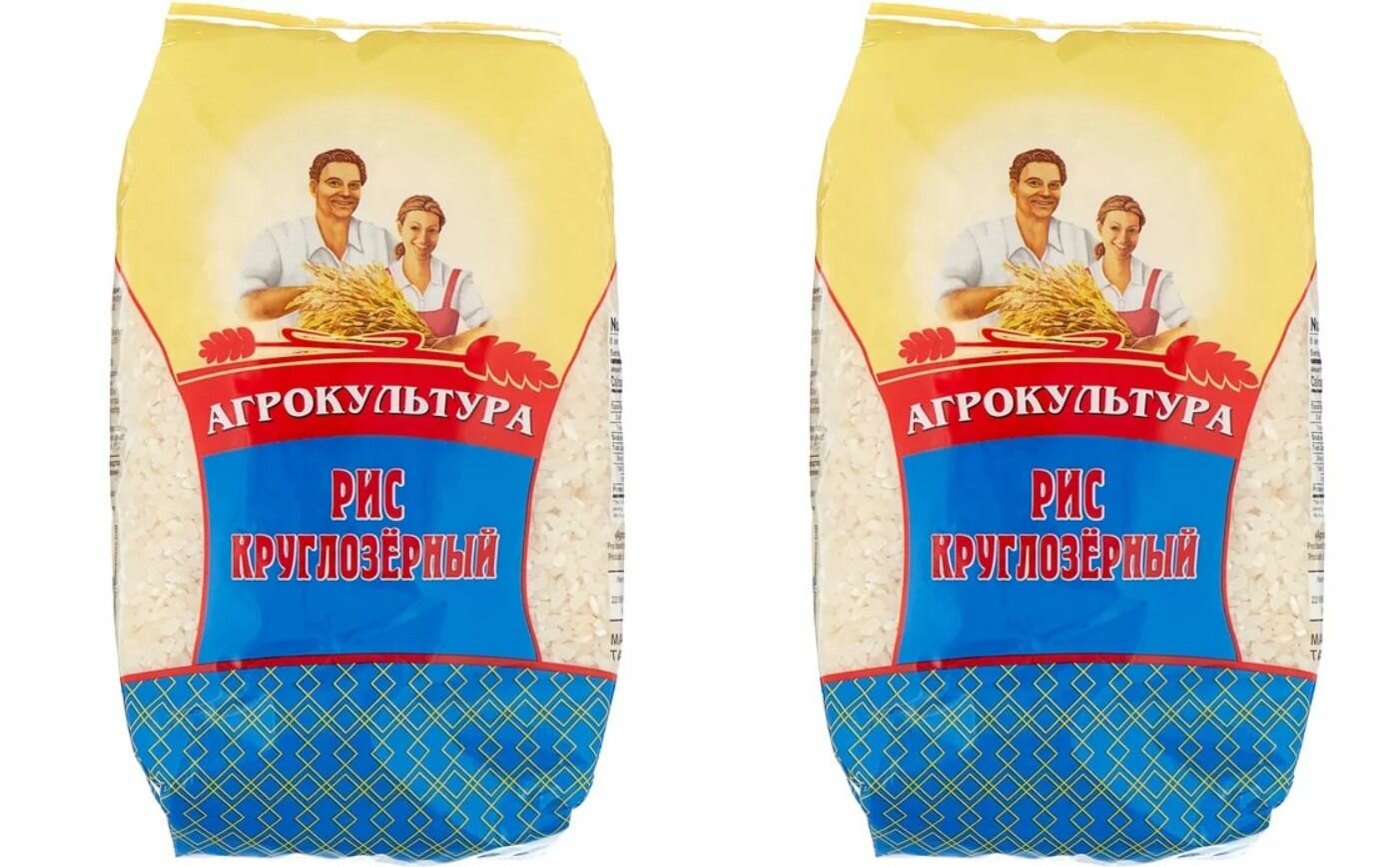 Агрокультура Рис круглозерный 800 г, 2 шт