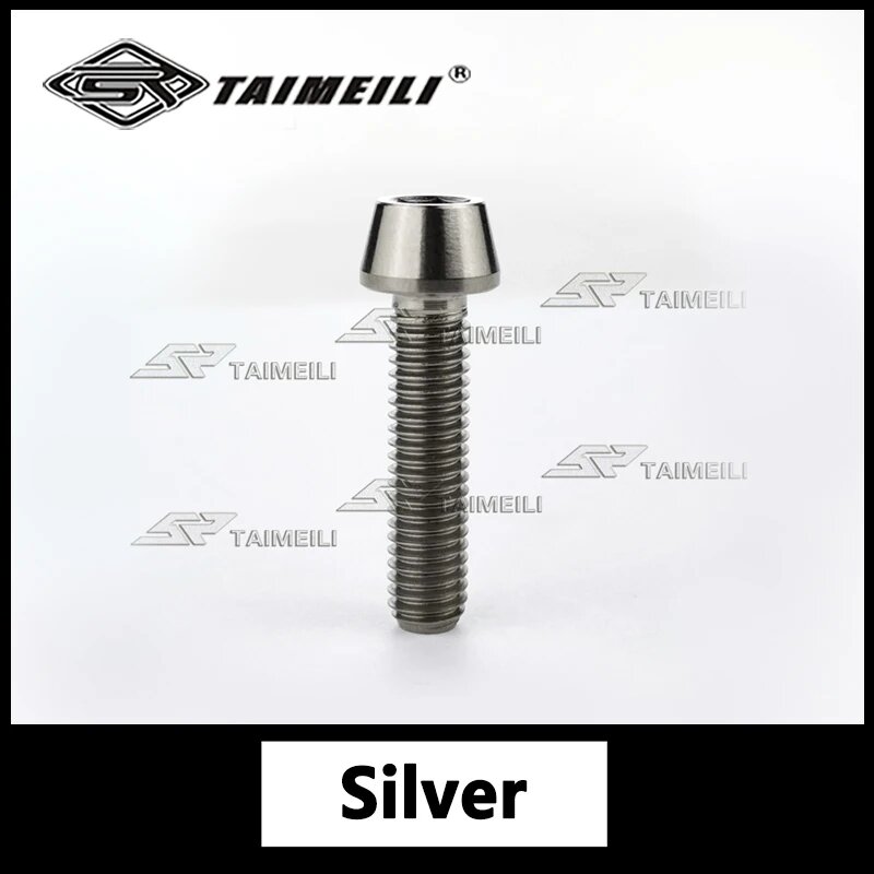 Титановый болт с конической головкой M6 * 10/16/20/25/30/35/40/50/55/60/65 мм, сменный винт для велосипеда и мотоцикла