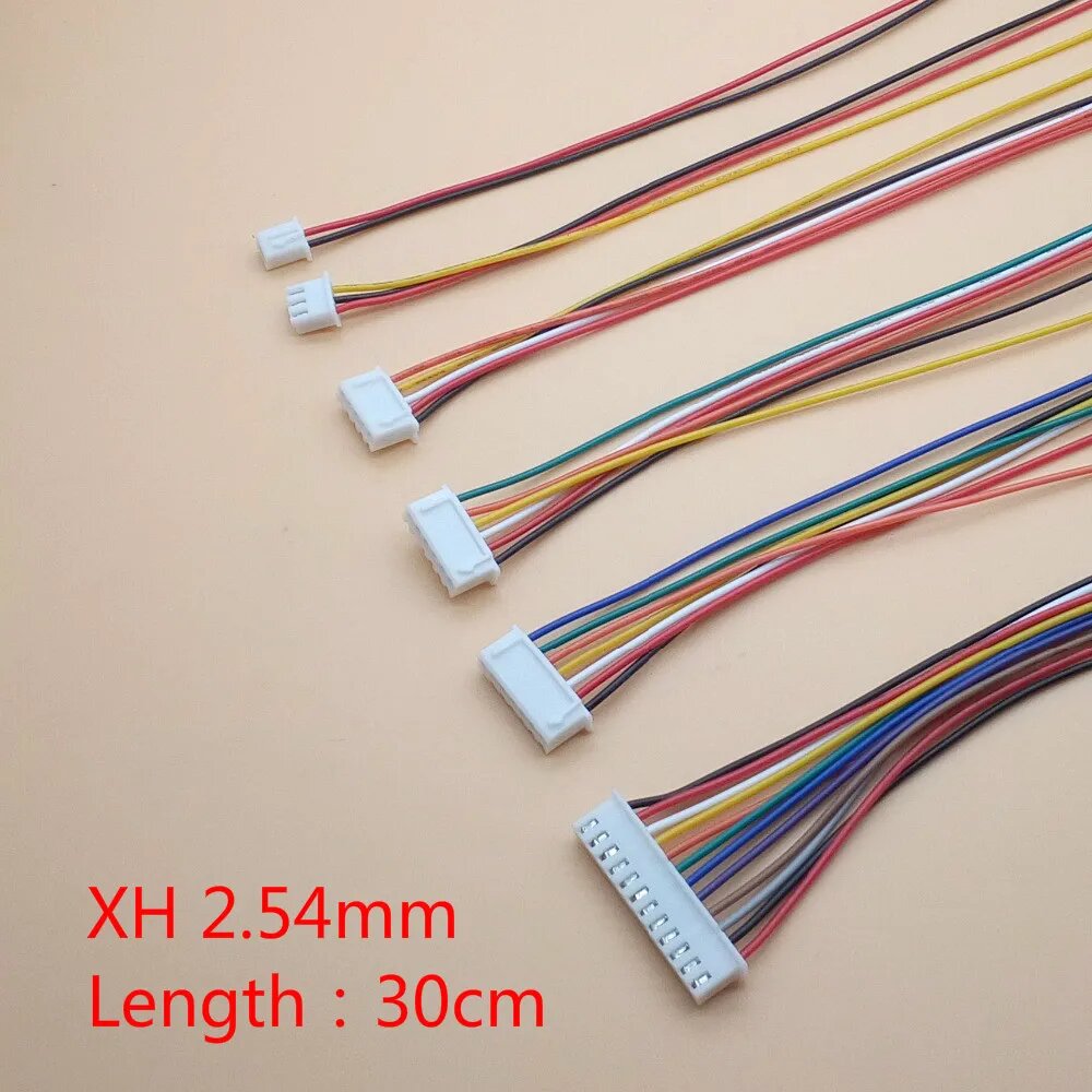 JST XH разъем провод 26AWG 30 см 10pcs 2P 30cm