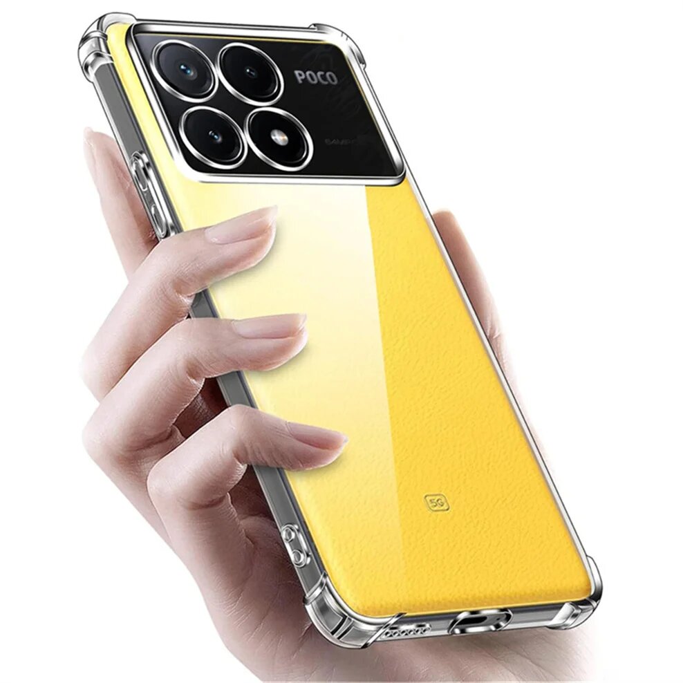 Чехол для Poco X6 Pro 5G, покофон х 6 про мягкие прозрачные ударопрочные силиконовые чехлы для телефона Pocophone X6 Pro case Xiaomi Poco X6 Pro чехол Poco X 6 Pro чехол на поко х6 про чехол