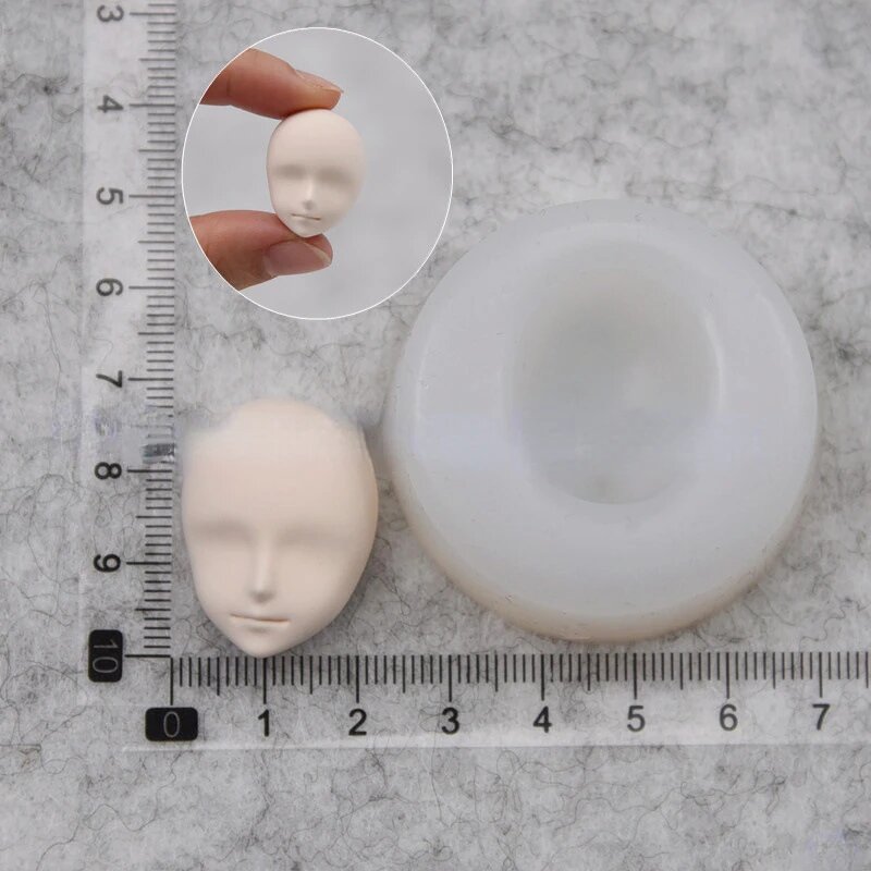 Силиконовая форма для лица куклы Mould-4
