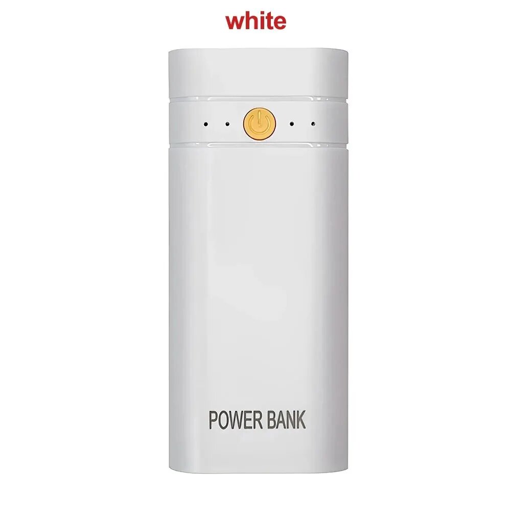 DIY USB Power Bank Case 2x 18650 White