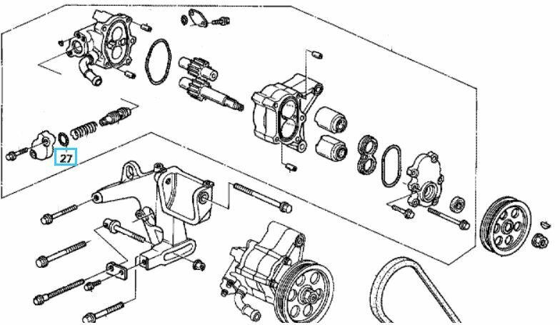 Уплотнительное кольцо 17.8х1.9; Артикул Honda: 91322PT0003 (Оригинал)