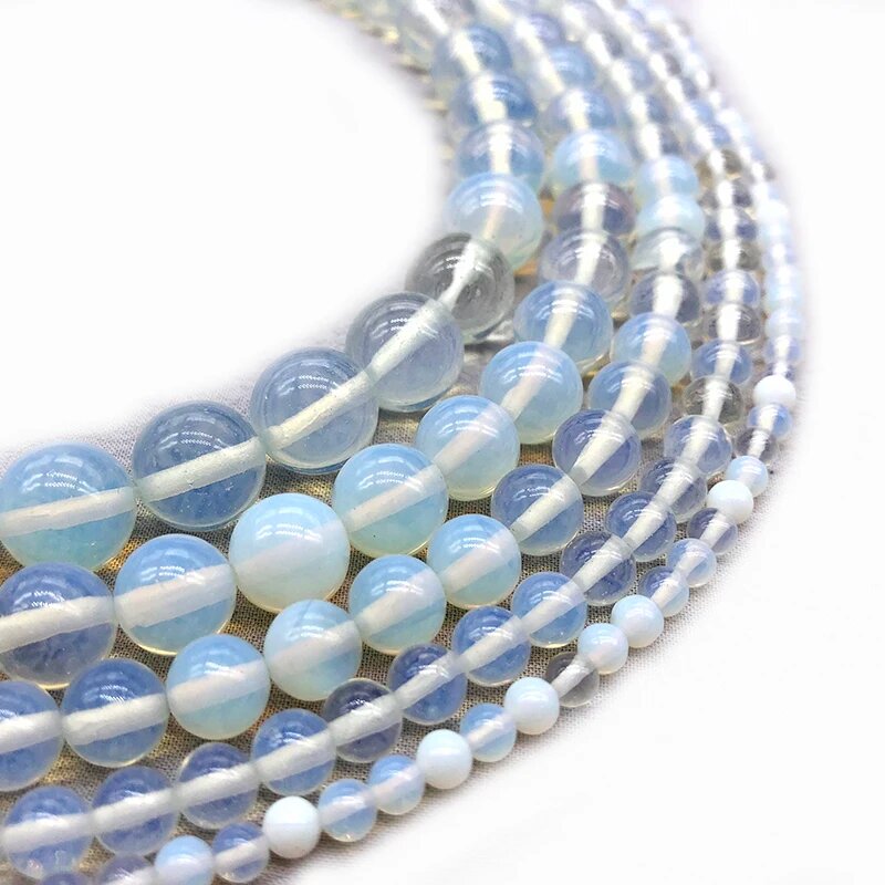 Опаловые бусины 4/6/8/10/12 мм 4mm approx 93beads