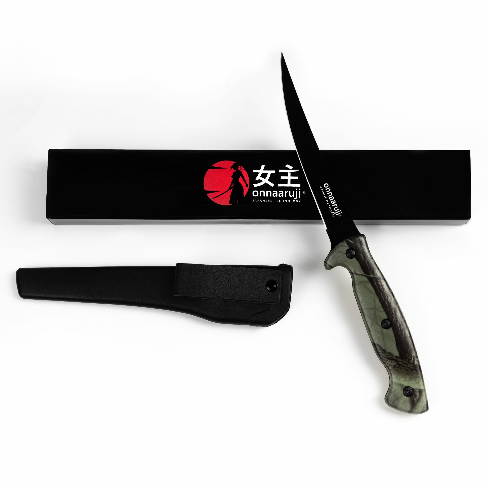 Нож филейный Onnaaruji 14см. Серия Хаки