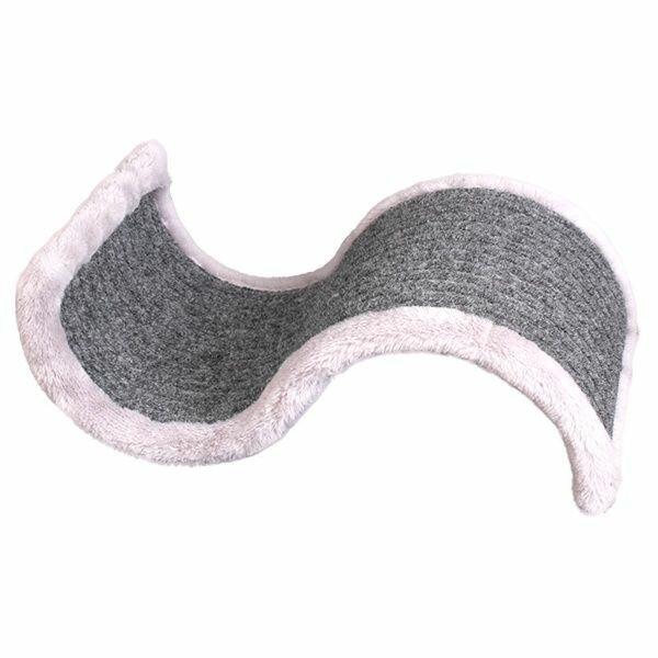 Когтеточка Кот Лукас Волна широкая, двусторонняя, 40х27х13 см