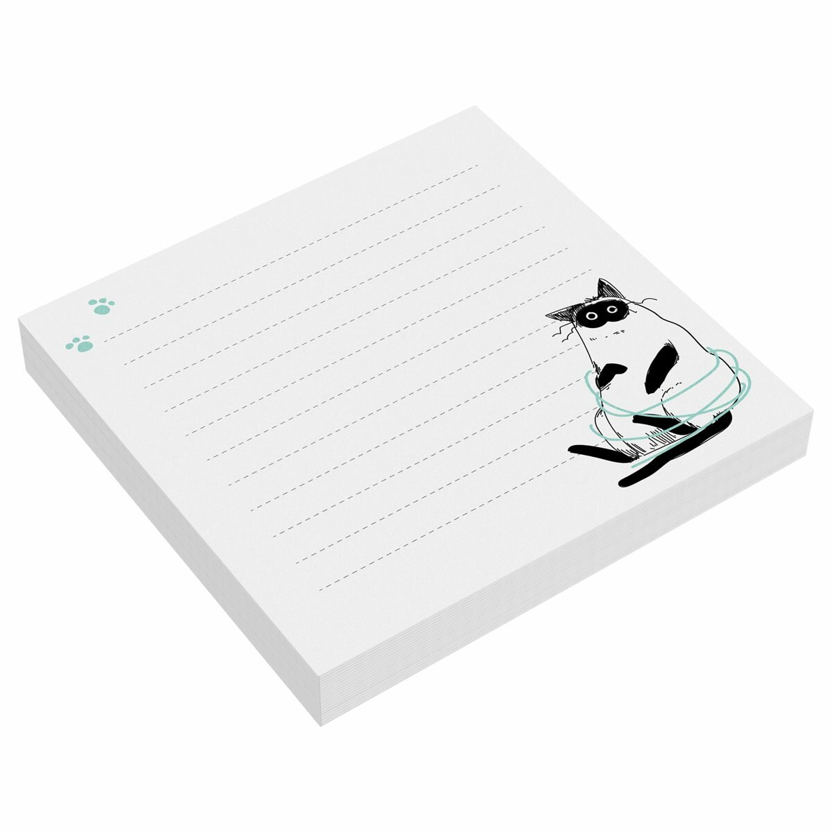 Блок-кубик для записей MESHU "Freak cats" 85x85мм, 100л. на склейке (MS_65019)
