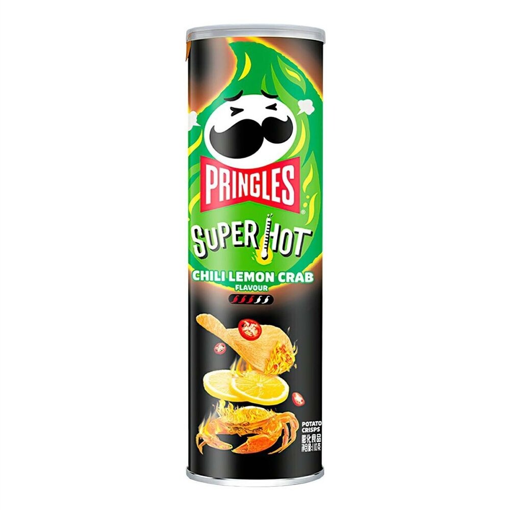 Pringles Чипсы со вкусом лимона и краба острые 110 г