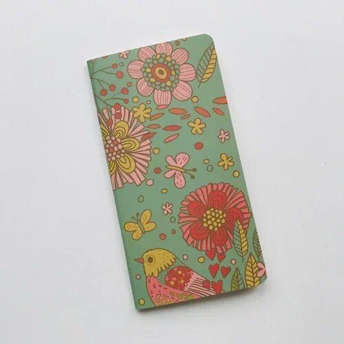 Канцелярские товары в Корейском стиле, дневник с цветами и птицами, записная книжка, студенческие принадлежности, Канцтовары для школы и офиса, планировщик muji, 24 листа