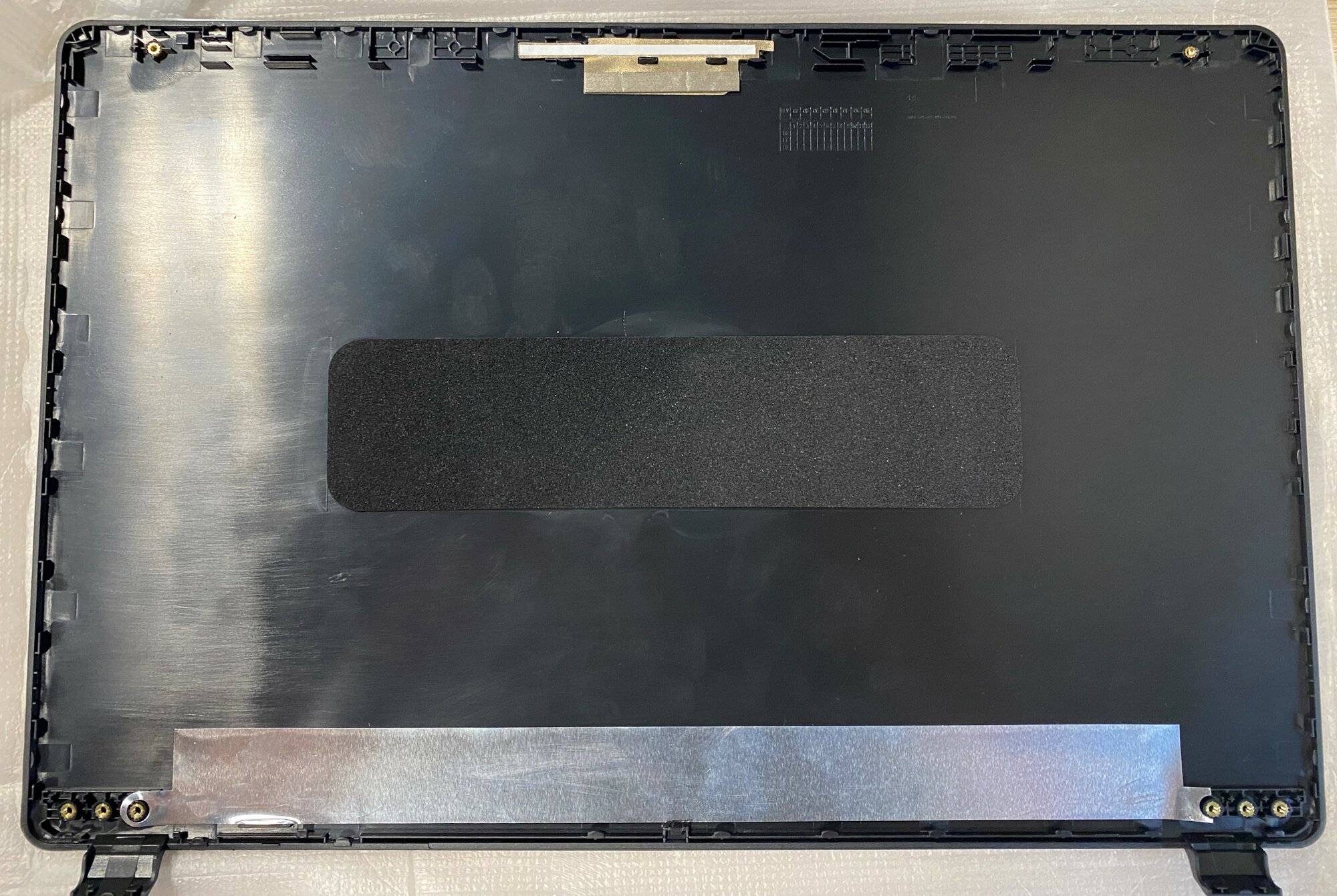 Крышка матрицы (Cover A) для ноутбука Acer Aspire 3 A315-42, A315-42G, A315-54, A315-54K, A315-56, EX215-51, N19C1, матовый черный, OEM