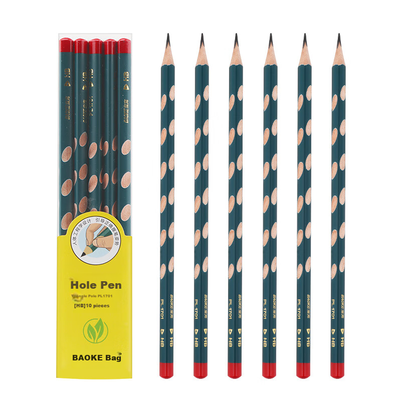 BAOKE (BAOKE) PL1701 Отдырка карандаш HB треугольник прутник карандаш студент каллиграфия ручка детский коррекция позы