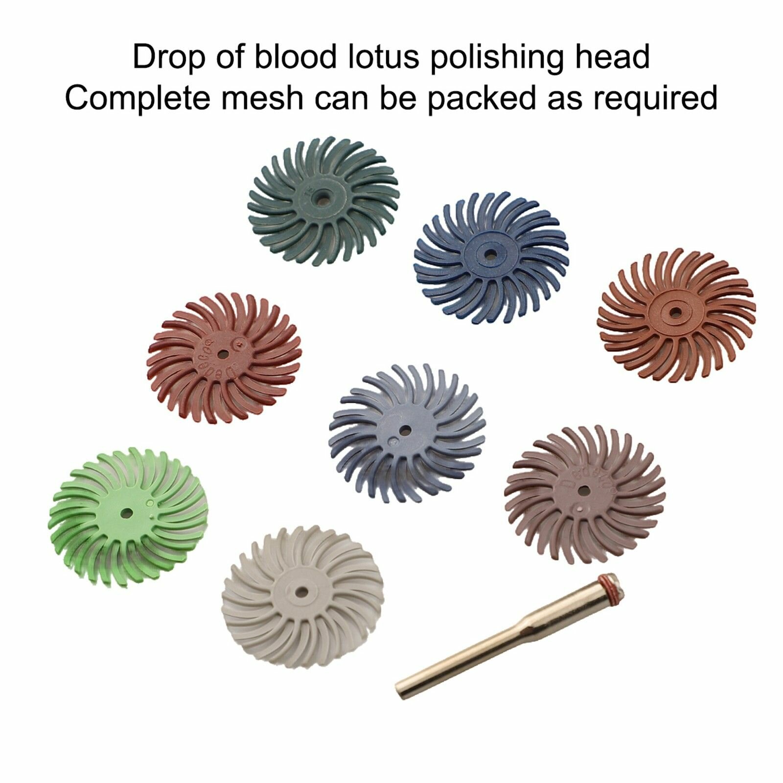 Комплект радиальных абразивных щеток с хвостовиком 3 мм для полировки и очистки деталей, набор дисков с щетиной для ювелирных работ, дерева, стоматологии и творчества