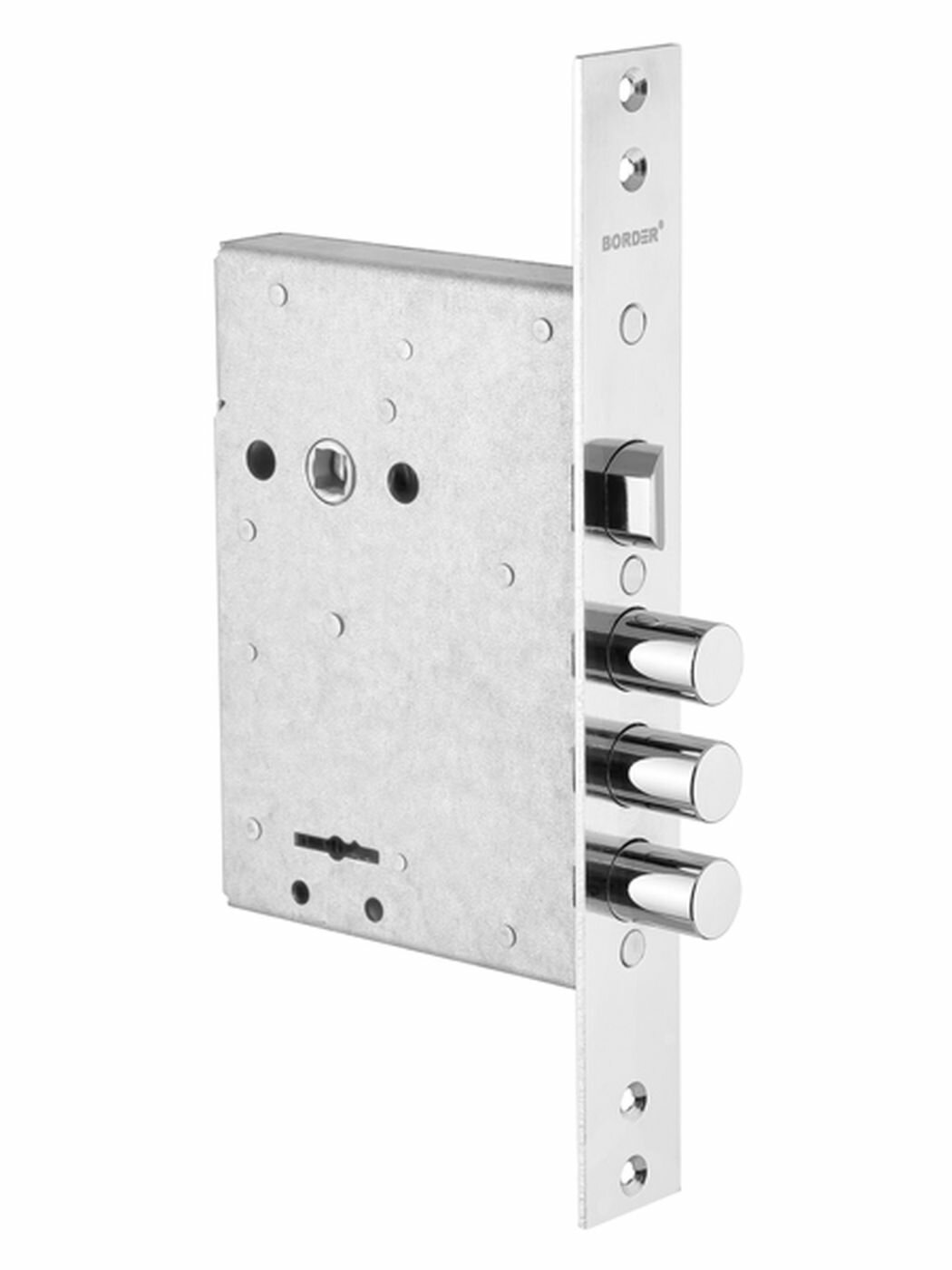 Замок Border (Бордер) врезной сувальдный с защёлкой ЗВ9-8Г, 5 кл. /87317/