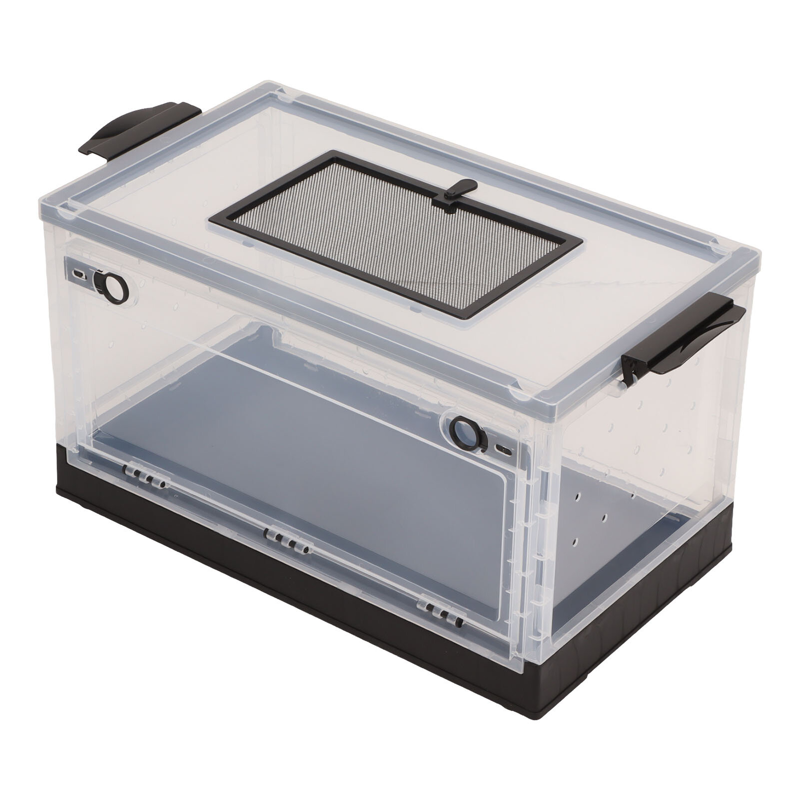 Прозрачный Аквариум Для Хомяков: Утолщенный АБС-Пластик Идеальная Вентиляция И Видимость - Дом С Передней Дверью Для Кормления Мобильная Клетка На Колесах For Легкое Перемещение И Наблюдение