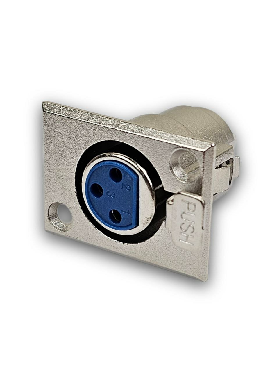 Разъем микрофонный XLR 3P "гнездо" металл на корпус