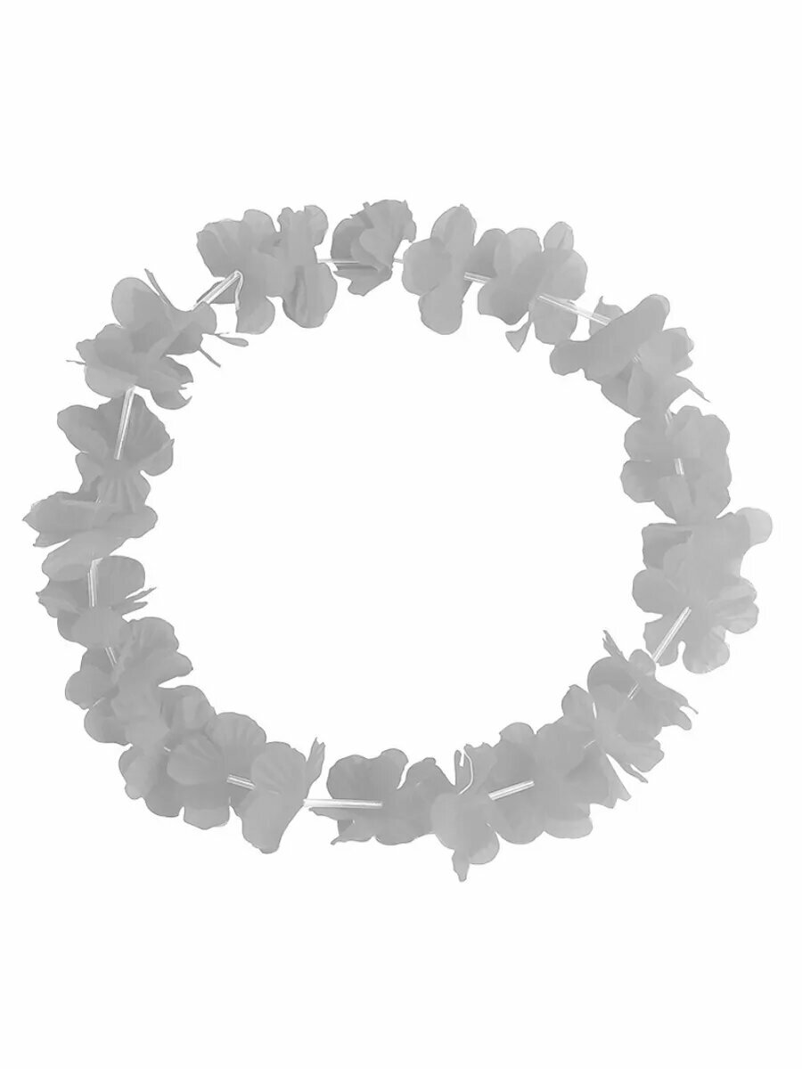 Ожерелье карнавальное"Гавайи" Серебро / 1 шт. / Веселый праздник