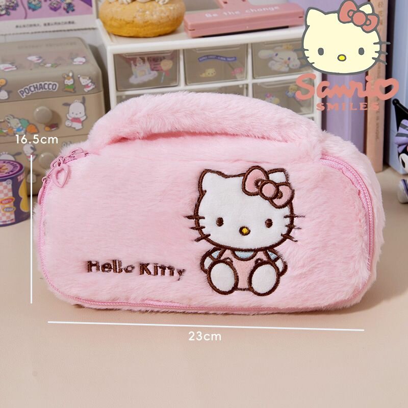 Санрио Привет Китти Уникальный Плюшевый пенал Hello Kitty от Sanrio для ваших канцелярских принадлежностей