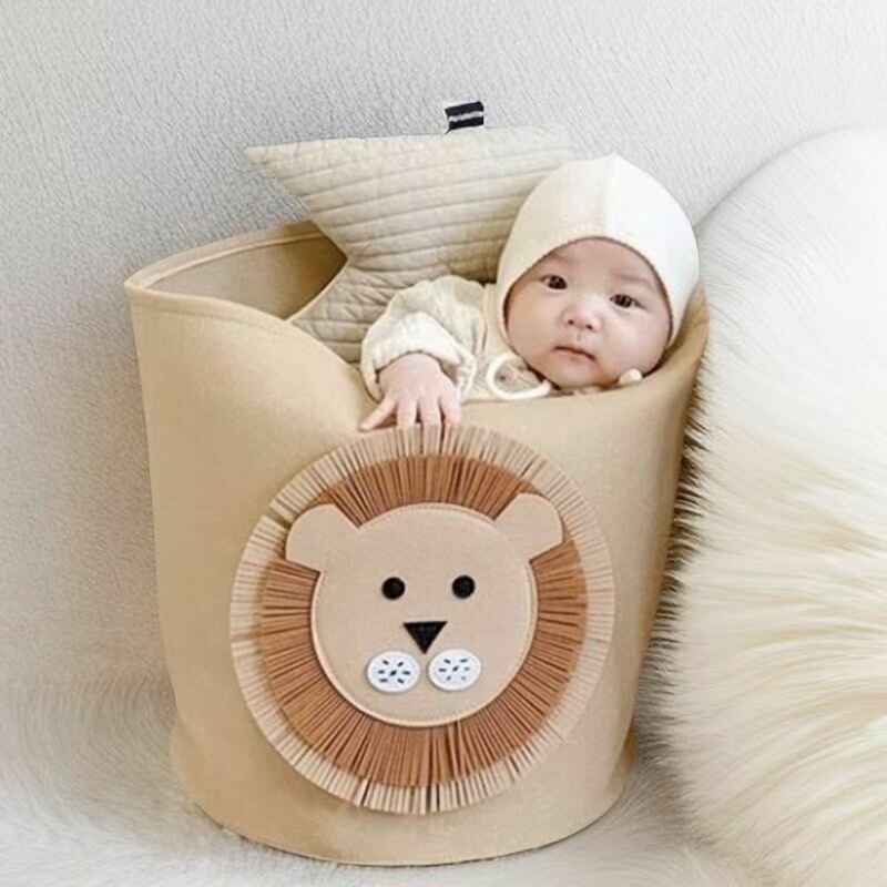 Корзина для хранения игрушек белья, органайзер, мешок, короб, складная корзина с крышкой, 52л