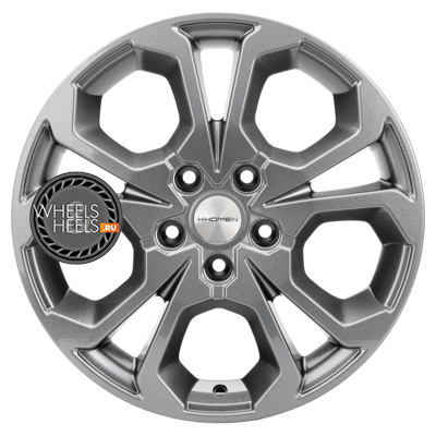 Диск автомобильный литой Khomen Wheels KHW1711 (Arkana/Kaptur) 17x6.5 5x114.3 et50 dia66.1 Gray