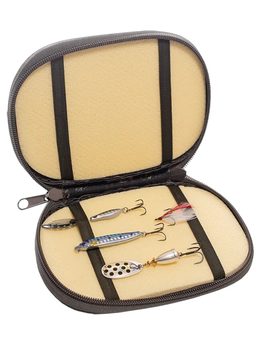 Чехол-органайзер для рыболовных приманок с жесткой формой и защитой от влаги
