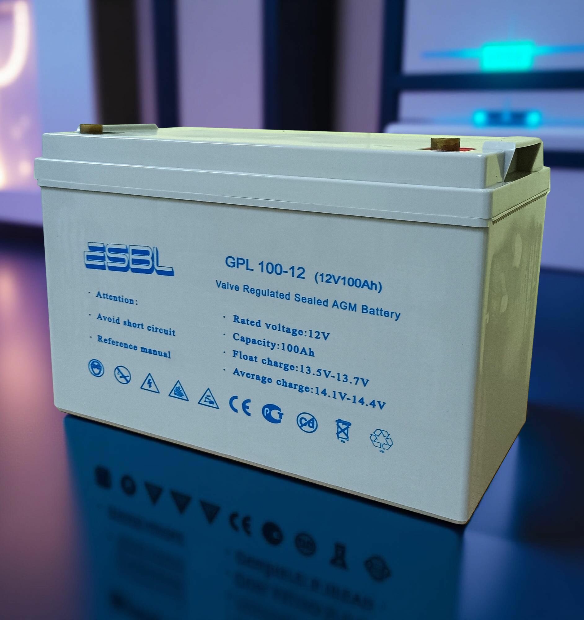 Аккумуляторная батарея AGM (12V-100Ah) ESBL