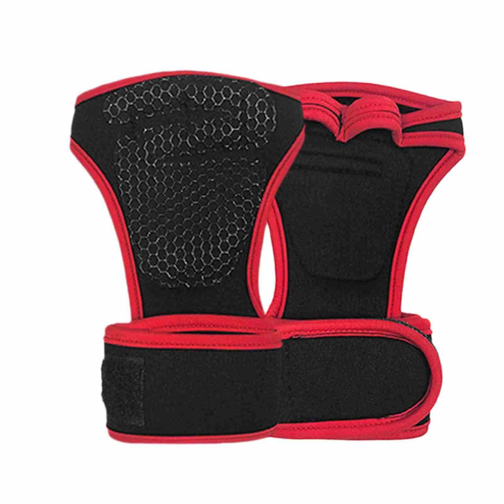 Тренировочные перчатки для тяжелой атлетики со встроенными напульсниками и противоскользящей защитой рук для пауэрлифтинга и подтягиваний.