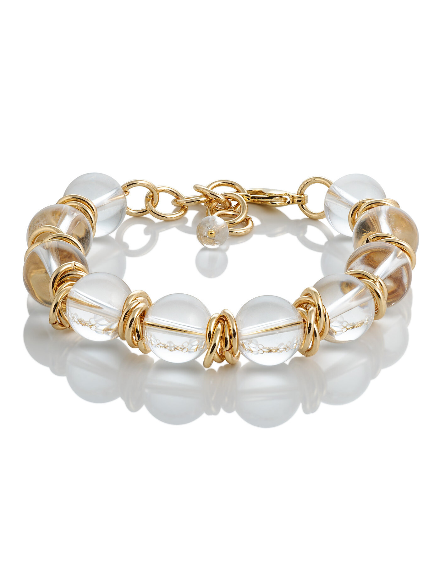 Браслет, горный хрусталь