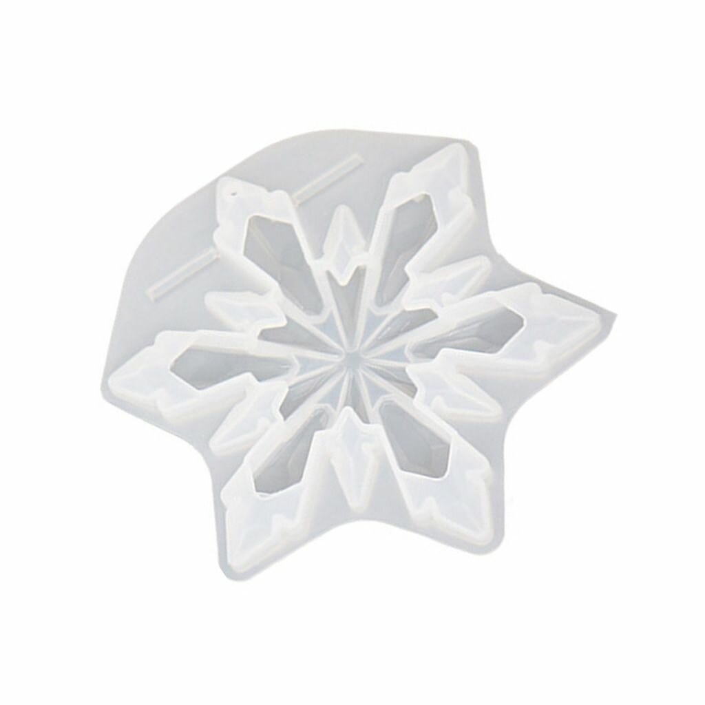 Форма для подвески снежинки в форме щита-стиль 1