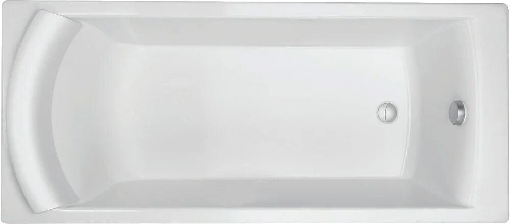 Чугунная ванна Jacob Delafon Biove E2930-00 без опоры 170x75, 156 л, встраиваемая, прямоугольная, белая, глянцевая, антискользящее покрытие, в современном стиле