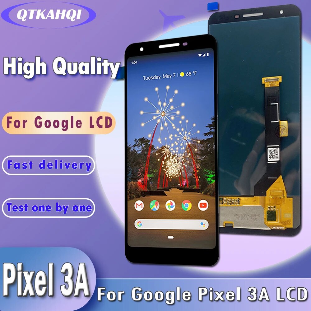5,6-дюймовый AMOLED для Google Pixel 3A, ЖК-дисплей, сенсорный экран с дигитайзером для Google Pixel 3A, замена OLED без мертвых пикселей