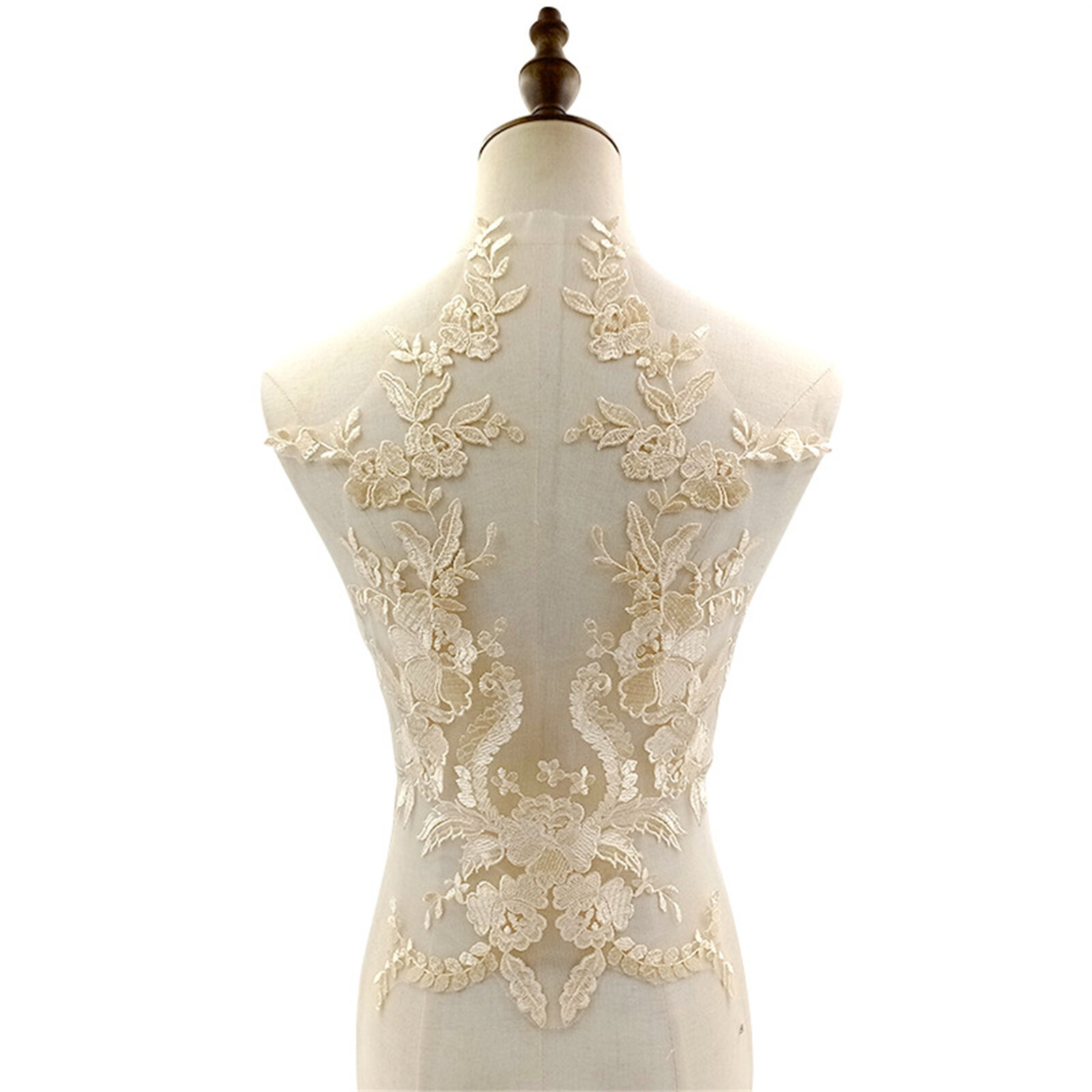 Креативные цветочные аппликации для модной одежды и съемного украшения платьев