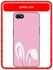 Силиконовый чехол на Oppo A1k / Оппо А1к с принтом "Кроличьи уши 1"