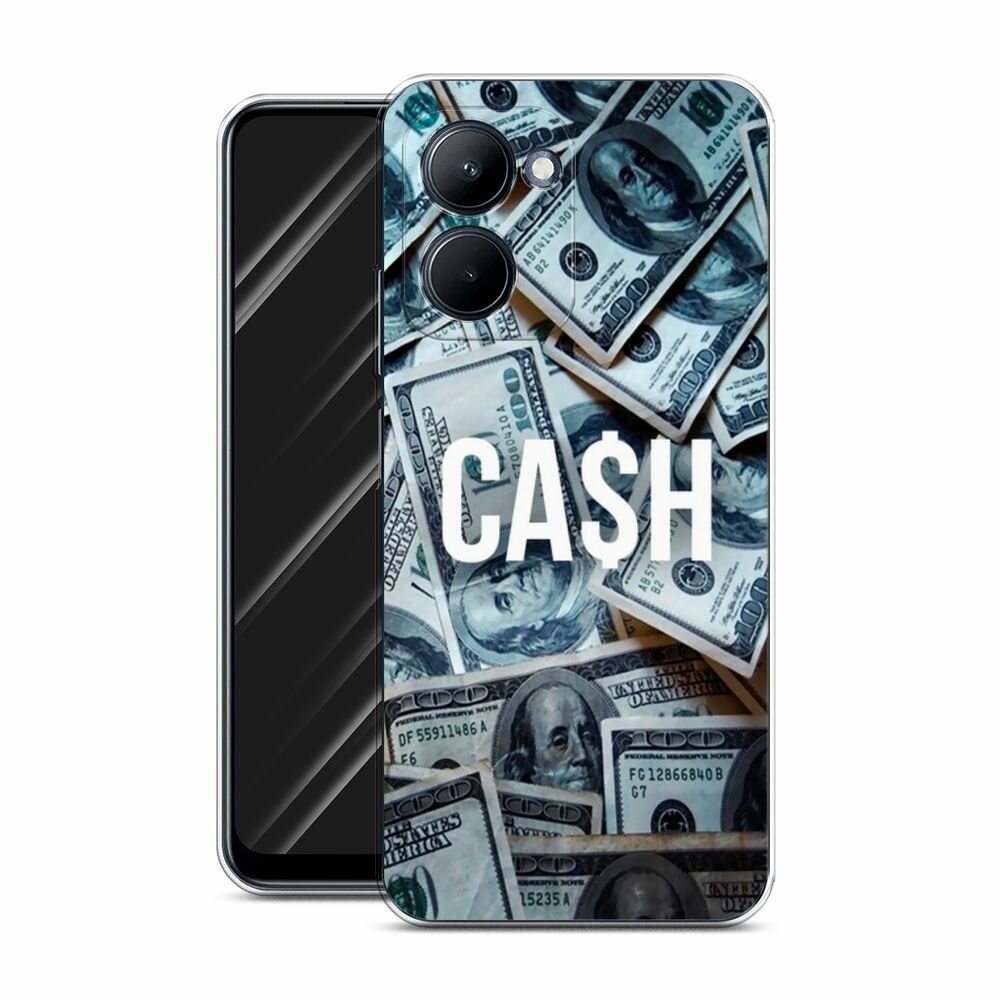 Силиконовый чехол на Realme C33 / Реалми С33 с принтом "Cash" — фото 1