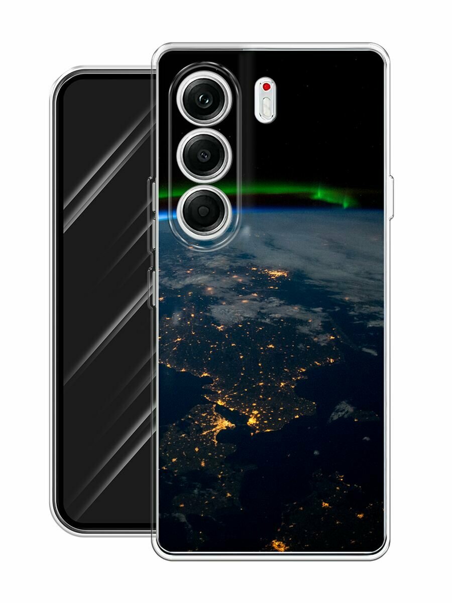 Чехол на Tecno Camon 40 Pro / Текно Камон 40 Про с принтом "Земля из космоса" — фото 1