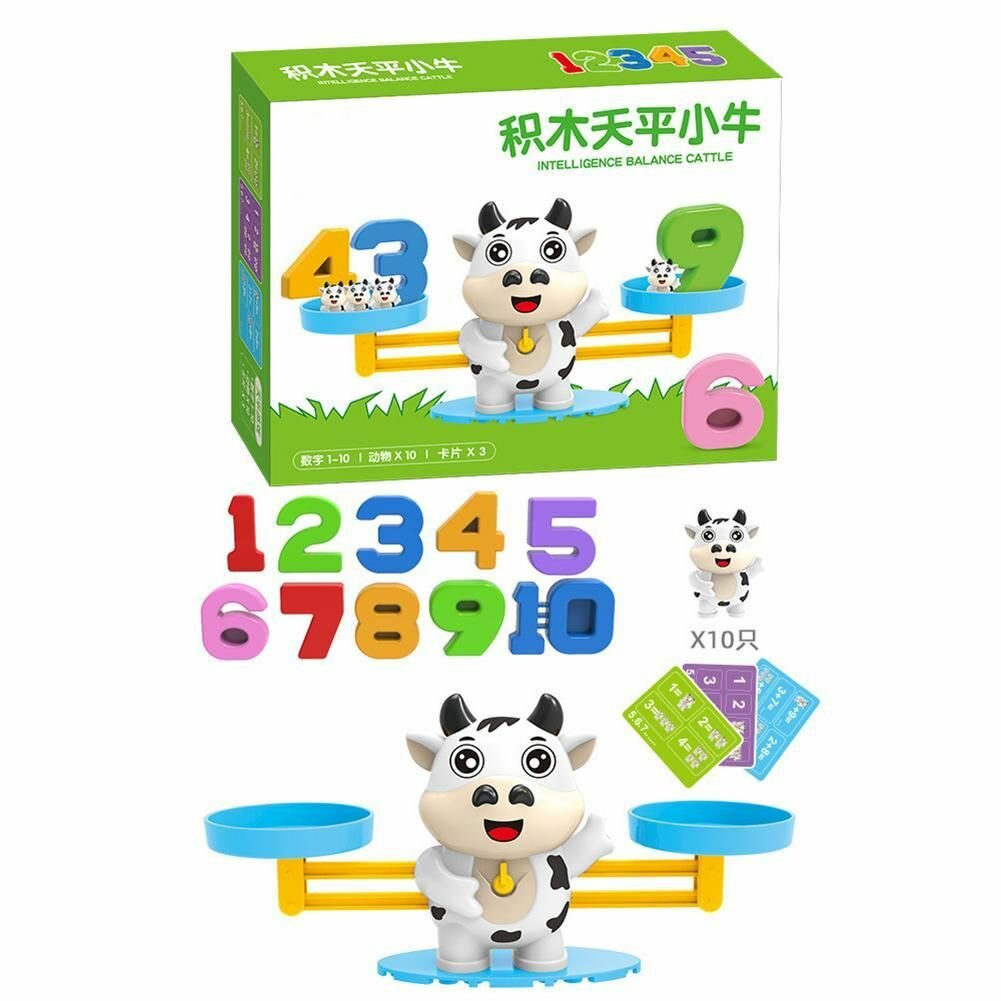 Игрушка-весы "Обезьянка/Корова" для развития когнитивного и логического мышления