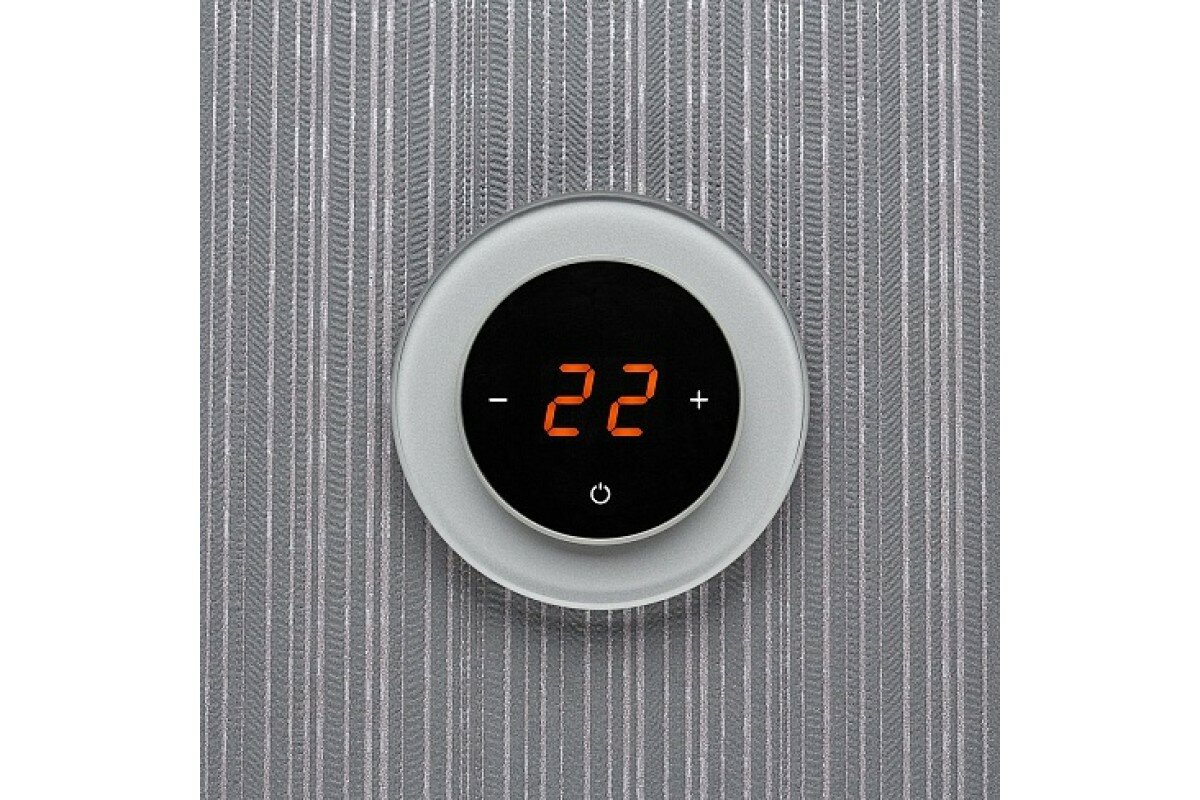 Терморегулятор Aura RONDA 9006 Grey Metal (серый металлик) сенсорное управление