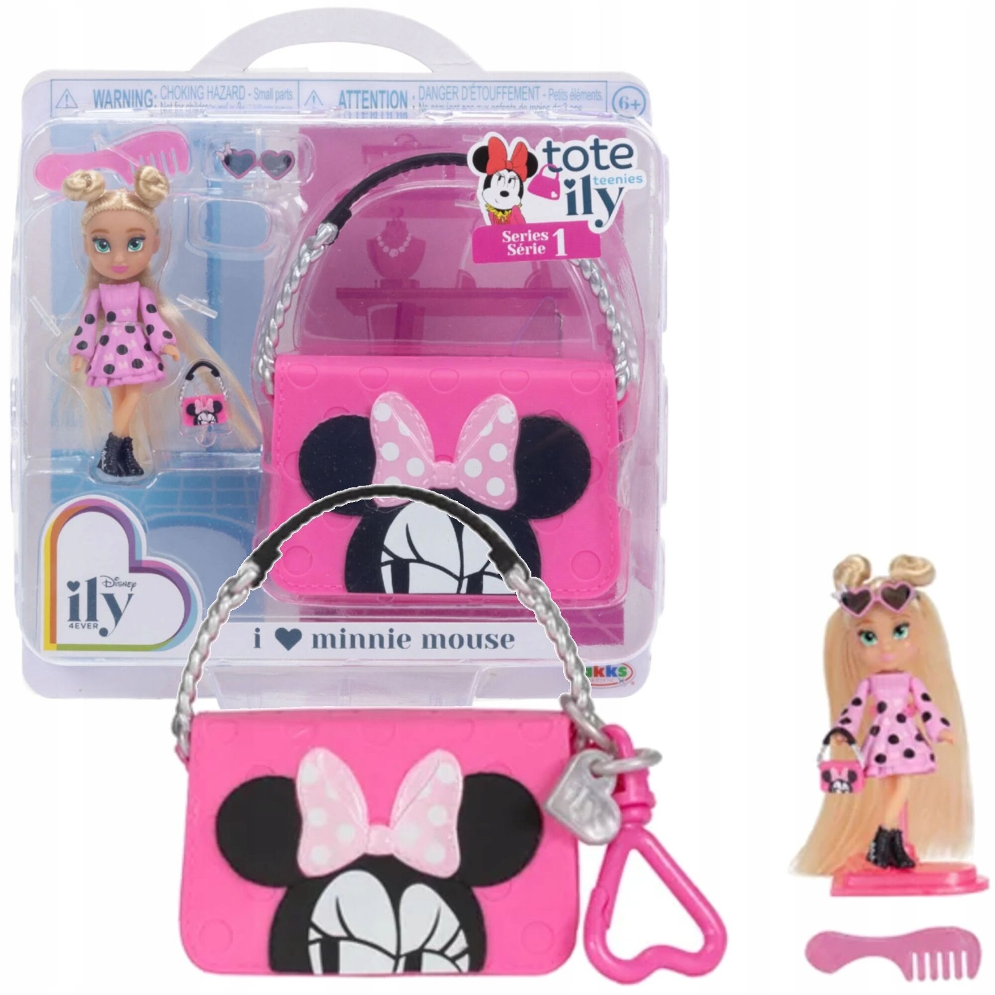 Кукла Disney ILY 4EVER Tote Teenies - Мини-кукла Минни Маус с набором аксессуаров - Дисней 25387