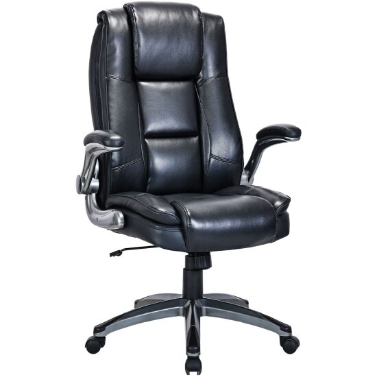 Кресло Brabix PREMIUM "Paradigm EX-556", пружинный блок, рециклированная кожа, черное, 532976