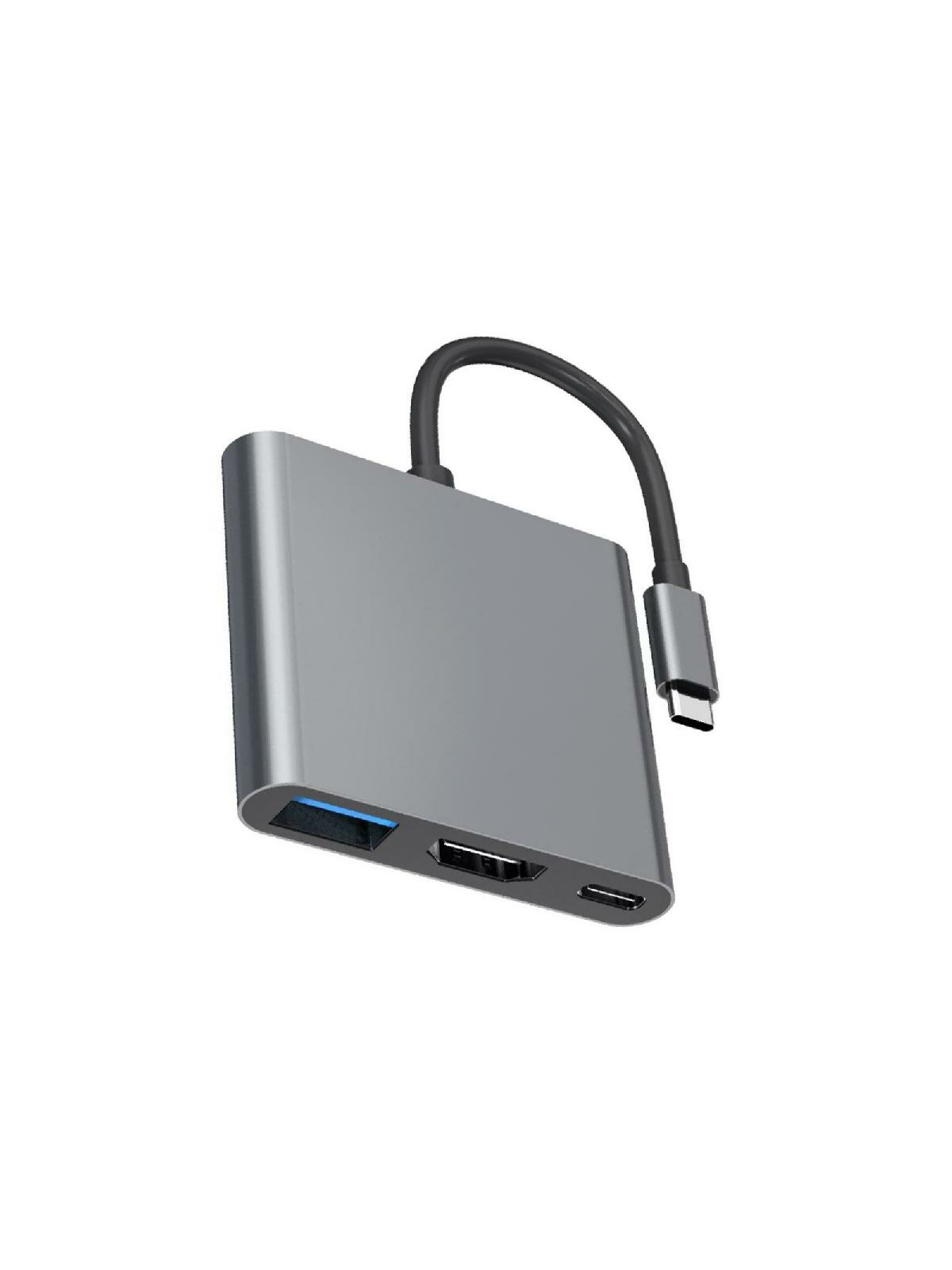 USB C to HDTV Adapter Multiports USB C Hub with 4K HDTV Output USB3.0Data Transfer USB C Charging Port for TV Projectors