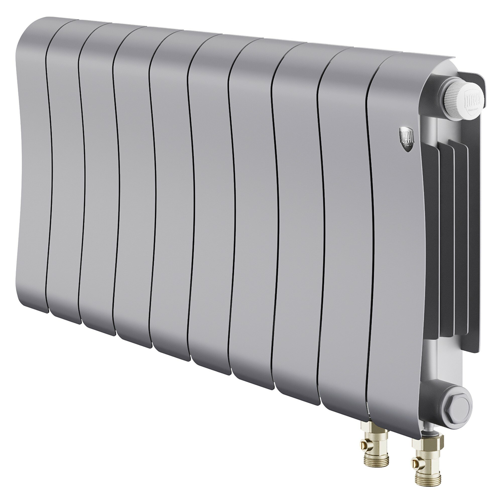 Радиатор биметаллический Royal Thermo Infinity 300 Silver Satin VR80 - 10 секц.