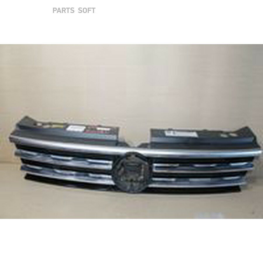 Решётка радиатора в сборе, черный/черный satinschwarz/глнцевый chromglanz (VW) от официального дистрибьютора, VAG, артикул 5NA853651GZLL