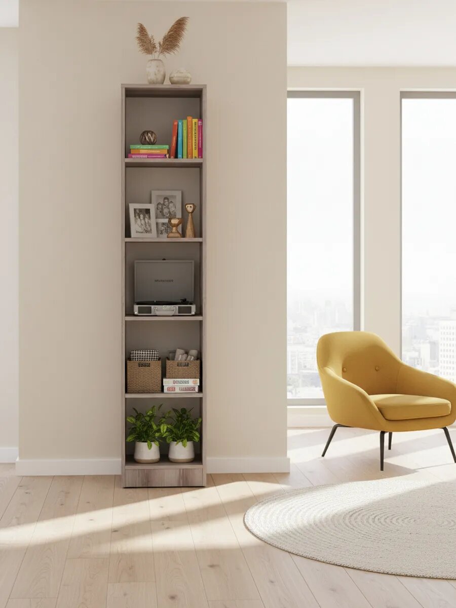 Распашной шкаф пенал FRESTER в прихожую с полками для одежды, от производителя