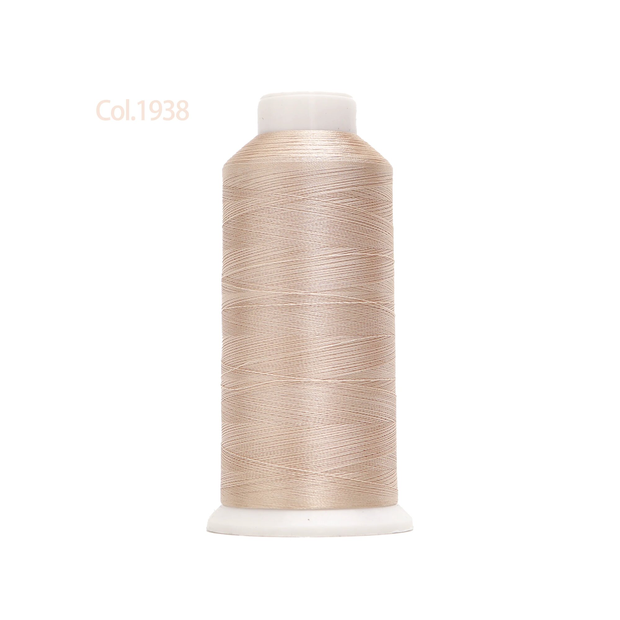 Полиэфирная вышивальная нить Amo 40wt 120D/2 4000м 80 цветов Бежевый, 1938 Ivory