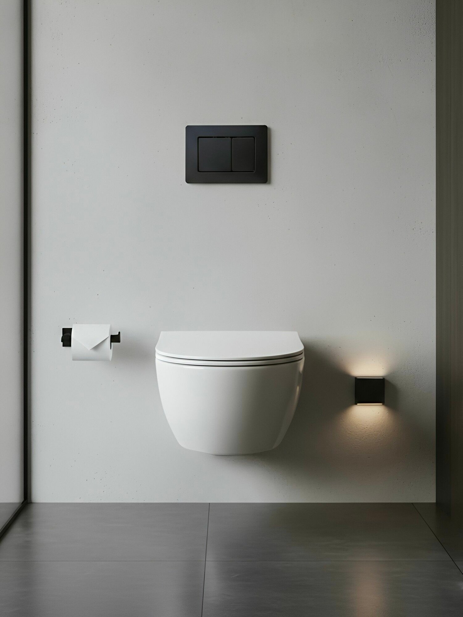 Кнопка смыва для инсталляции двухрежимная, металлическая, черная матовая