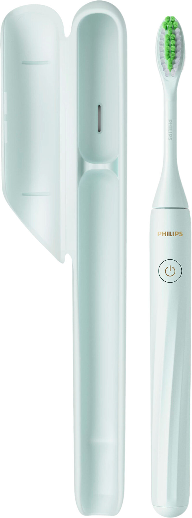Электрическая зубная щетка Philips Sonicare One HY1100/03, насадки для щётки: 1 шт, цвет: белый и зеленый