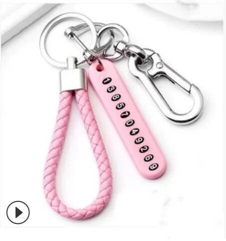 Брелок-подвеска для телефона и ключей из плетеной веревки, унисекс, в форме восьмерки, для защиты от потери, DIY Брелок