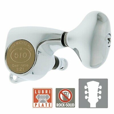 Колки 3+3 GOTOH SGL510Z-L5, хром